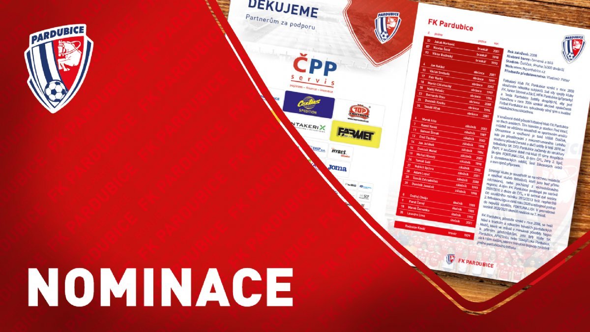 Nominace na utkání s Duklou Praha | FK Pardubice